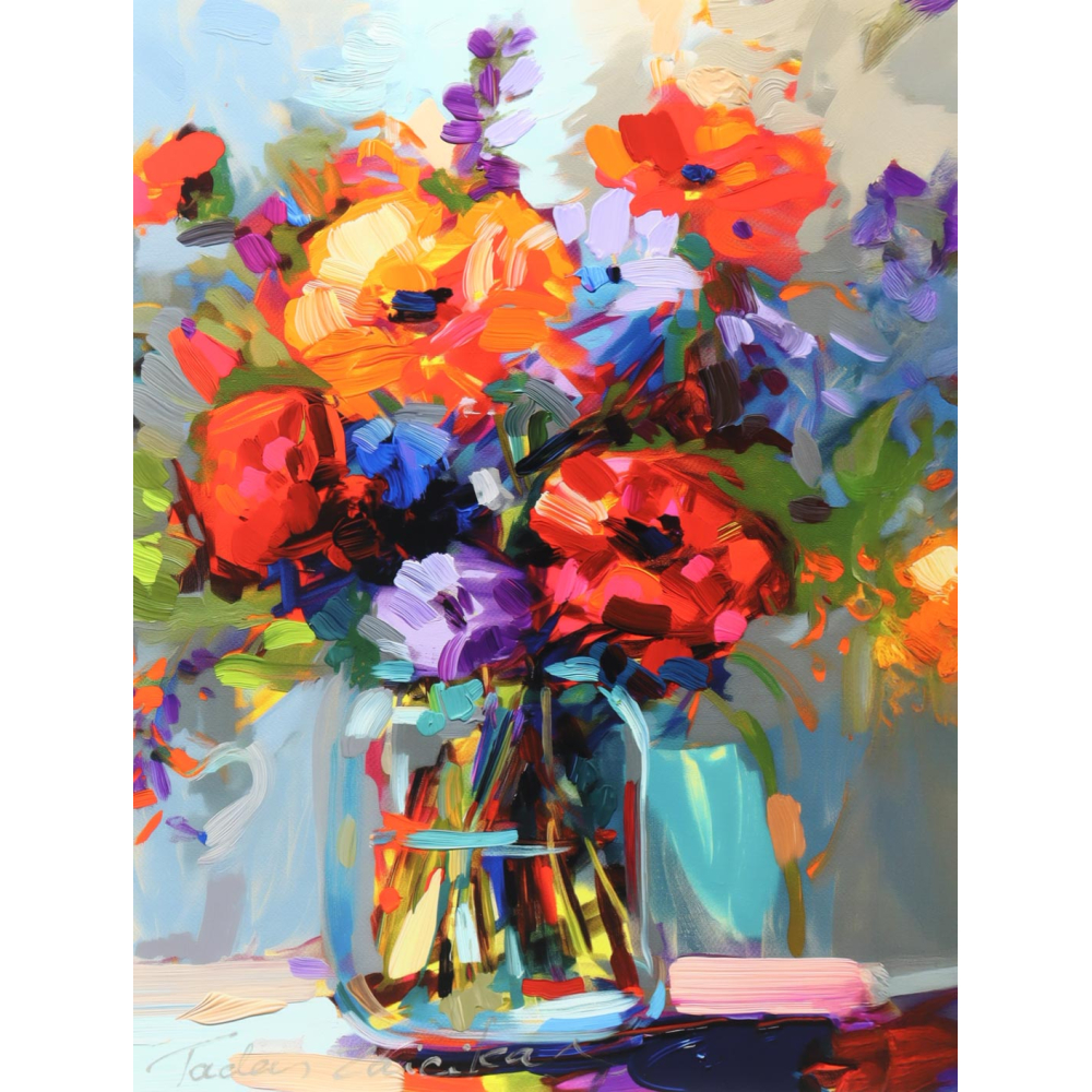 "Electric Bouquet #A1" 18x24 2025 Original Fine Art Giclee Print on 257 ...
