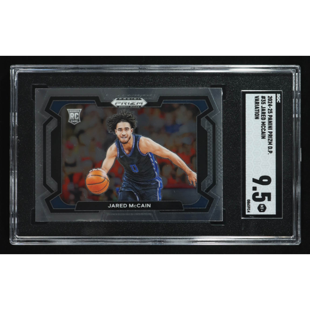 Jared McCain 2024-25 Panini Prizm Draft Picks Variation #35 RC (SGC 9.5 ...
