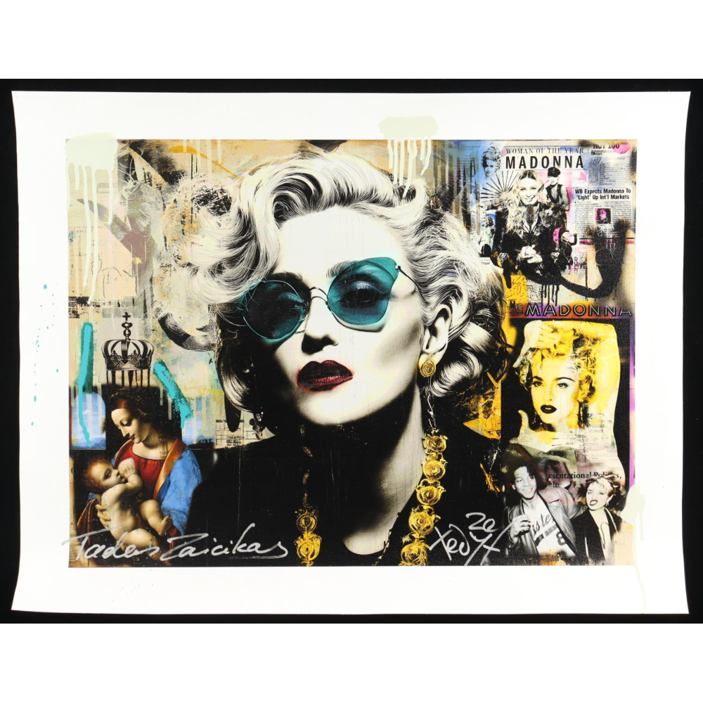 "Madonna_Holy Icon #A" 18x24 2025 Original Painting on Rolled Canvas by ...