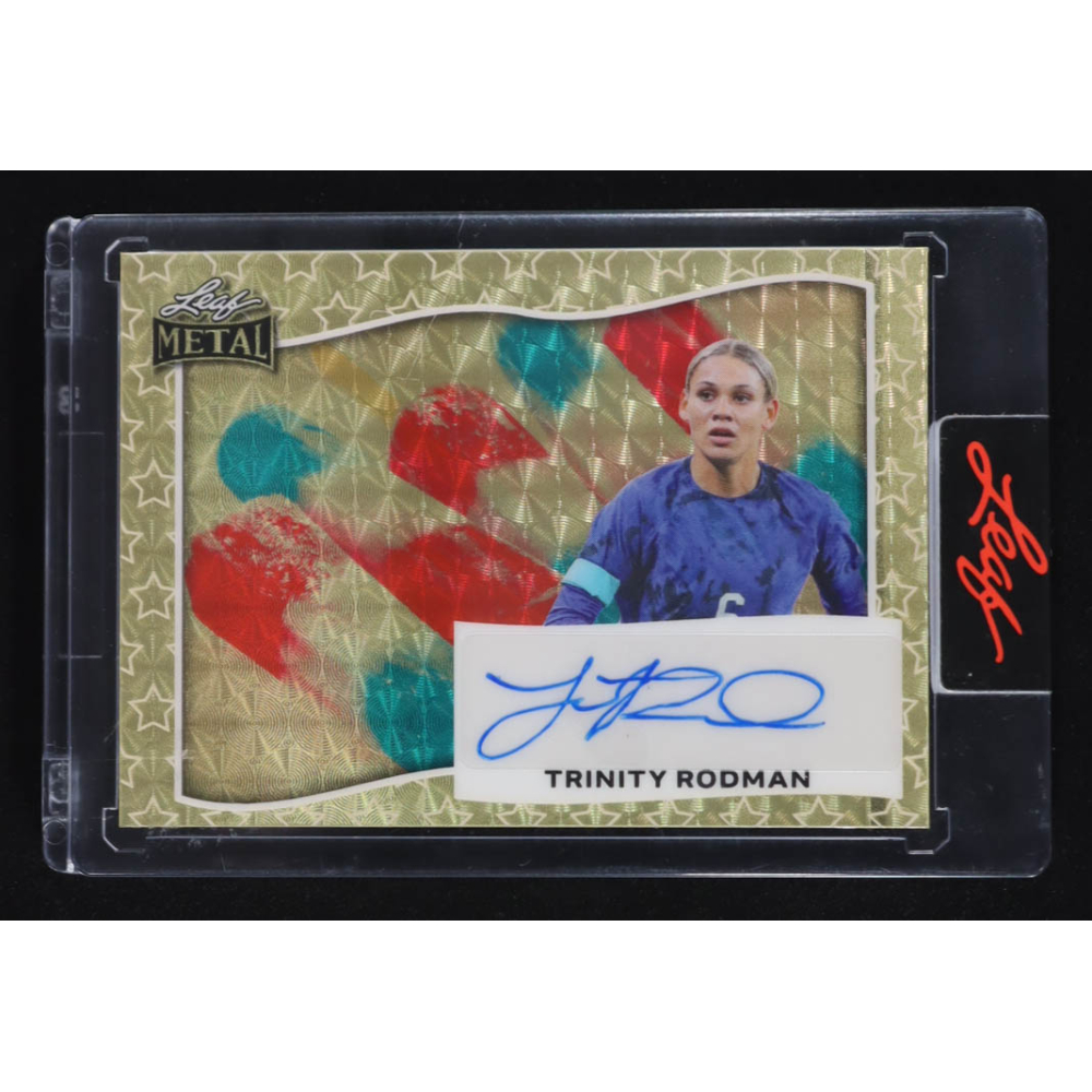 Trinity Rodman 2025 Leaf Metal Independence Day Autograph Ice Cream ...