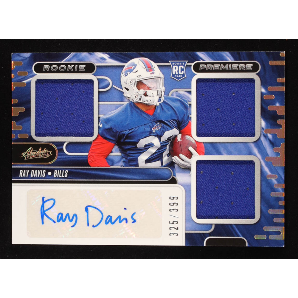 Ray Davis 2024 Absolute Rookie Premiere Materials Autographs #30 RC ...