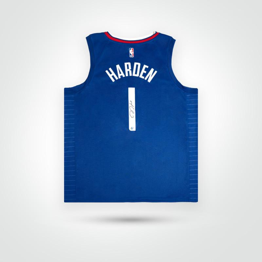 James Harden Signed Clippers Nike Authentic Jersey (Beckett) | Pristine ...