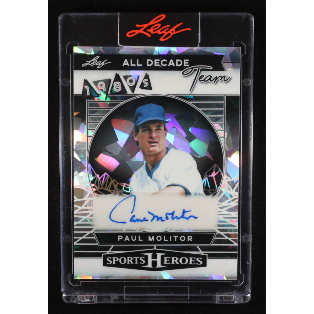 Paul Molitor 2025 Leaf Sports Heroes 1980s All Decade Team Autographs # ...
