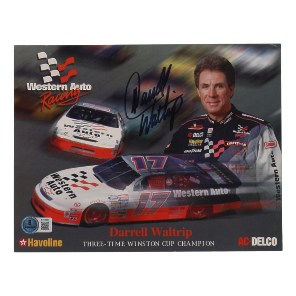 Darrell Waltrip Signed NASCAR 7x9 Hero Card (Beckett) | Pristine Auction
