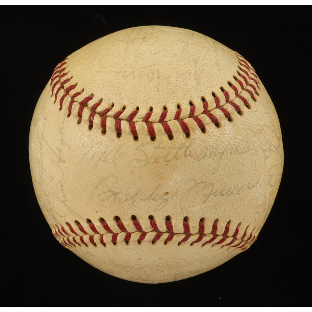 1970 Yankees OAL Baseball Signed By (29) With Mickey Mantle, Thurman ...