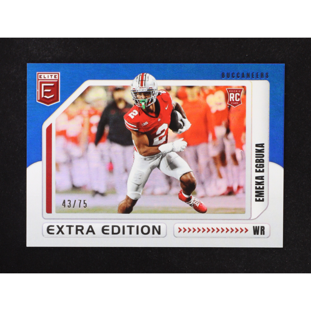 Emeka Egbuka 2025 Elite Extra Edition Blue #6 #43/75 RC | Pristine Auction