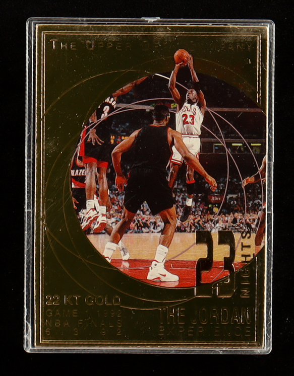 Michael Jordan 1996-97 Upper Deck 23 Nights The Jordan Experience 22KT ...