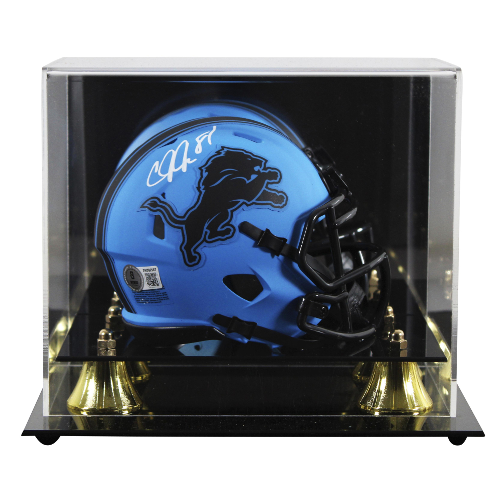 Calvin Johnson Signed Lions Rave Alternate Speed Mini Helmet with ...