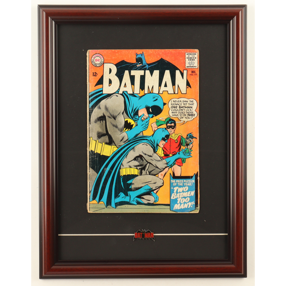 1965 "Batman" Issue #177 Custom Framed DC Comic Book Display with ...