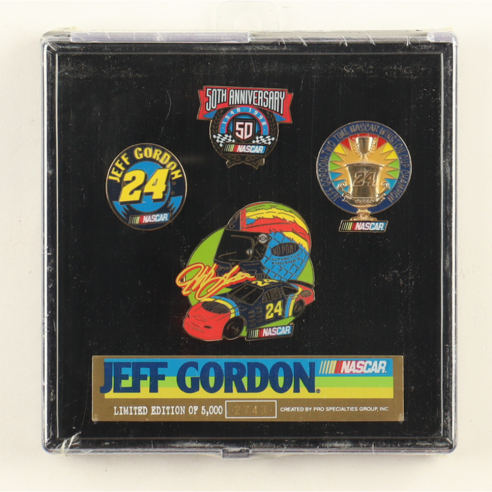 Jeff Gordon NASCAR 50th Anniversary LE Pin Set | Pristine Auction