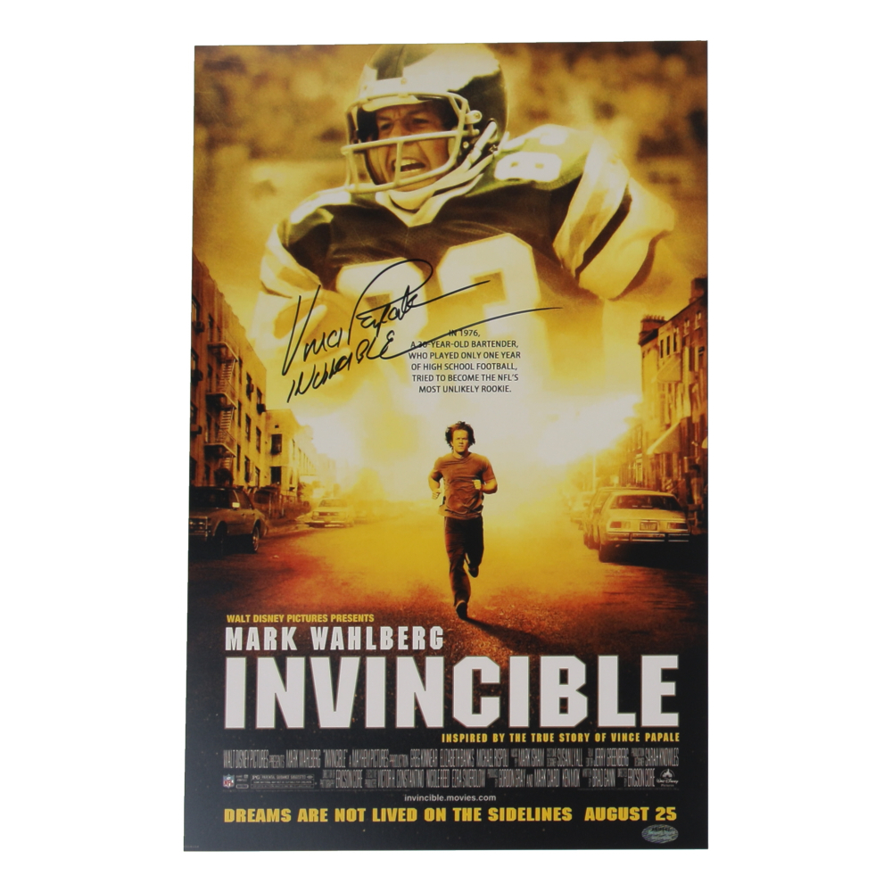 Vince Papale Signed "Invincible" 11x17 Movie Poster Photo Inscribed ...