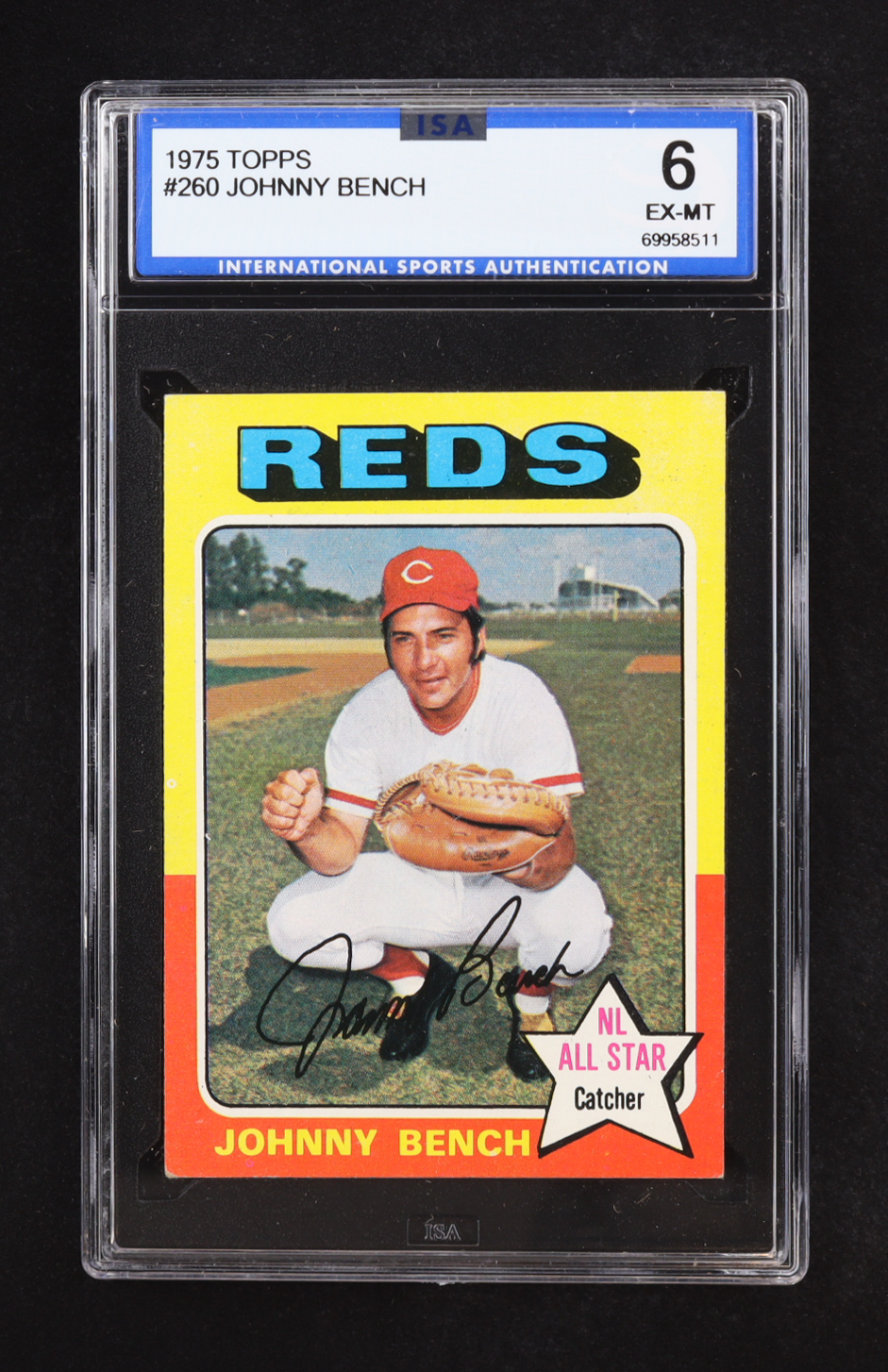 Johnny Bench 1975 Topps #260 (ISA 6) | Pristine Auction