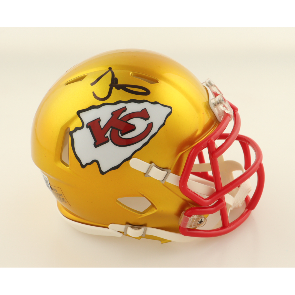 Tyreek Hill Signed Chiefs Flash Alternate Speed Mini Helmet (Beckett ...