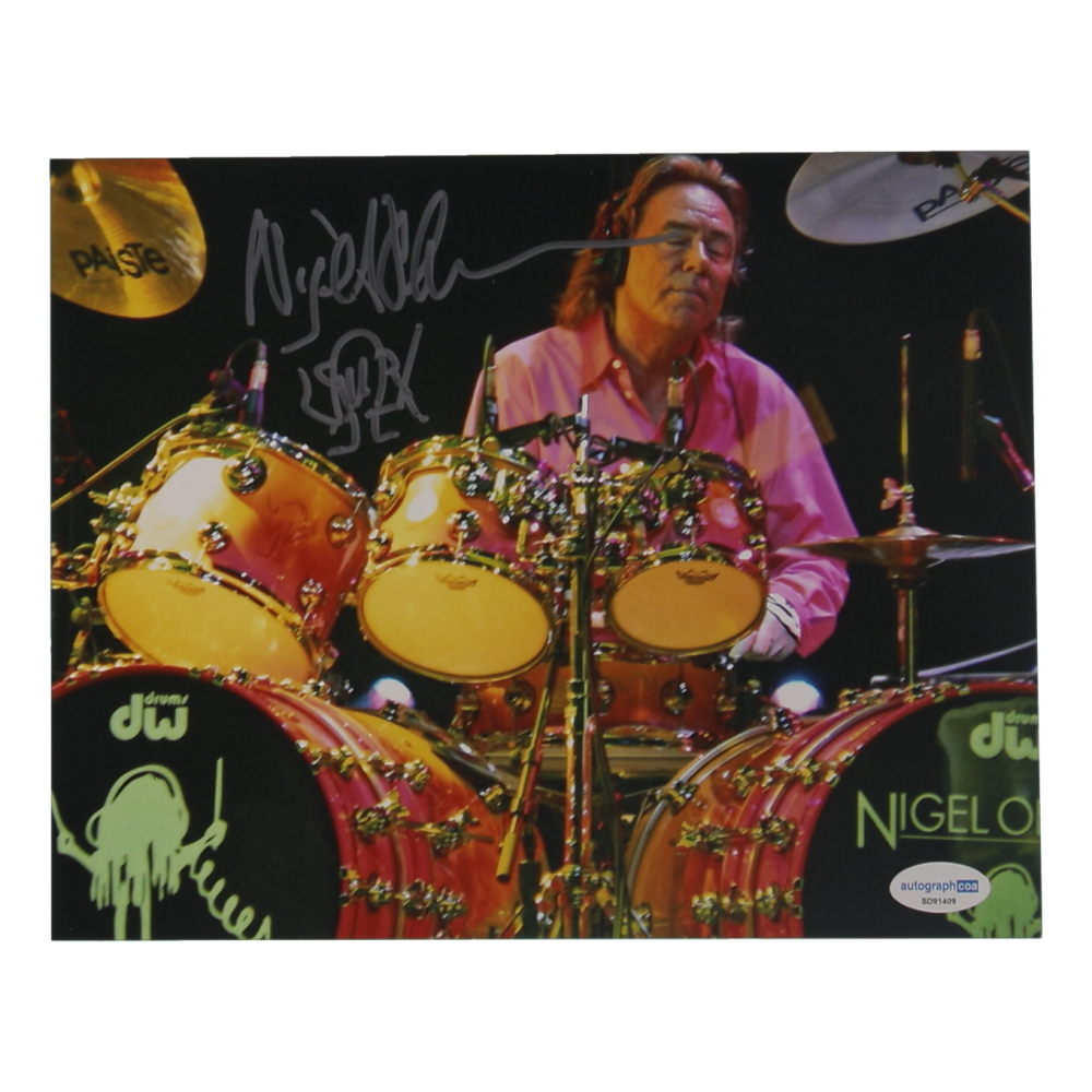 Nigel Olsson Signed 8x10 Photo With Hand-Drawn Sketch (ACOA) | Pristine ...