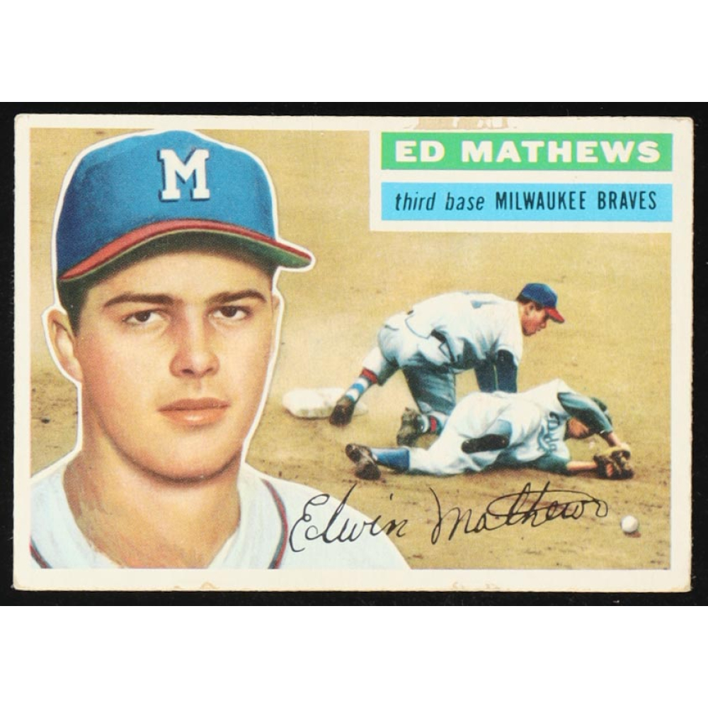 Eddie Mathews 1956 Topps #107 | Pristine Auction