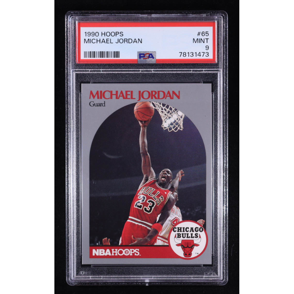 Michael Jordan 1990-91 Hoops #65 (PSA 9) | Pristine Auction