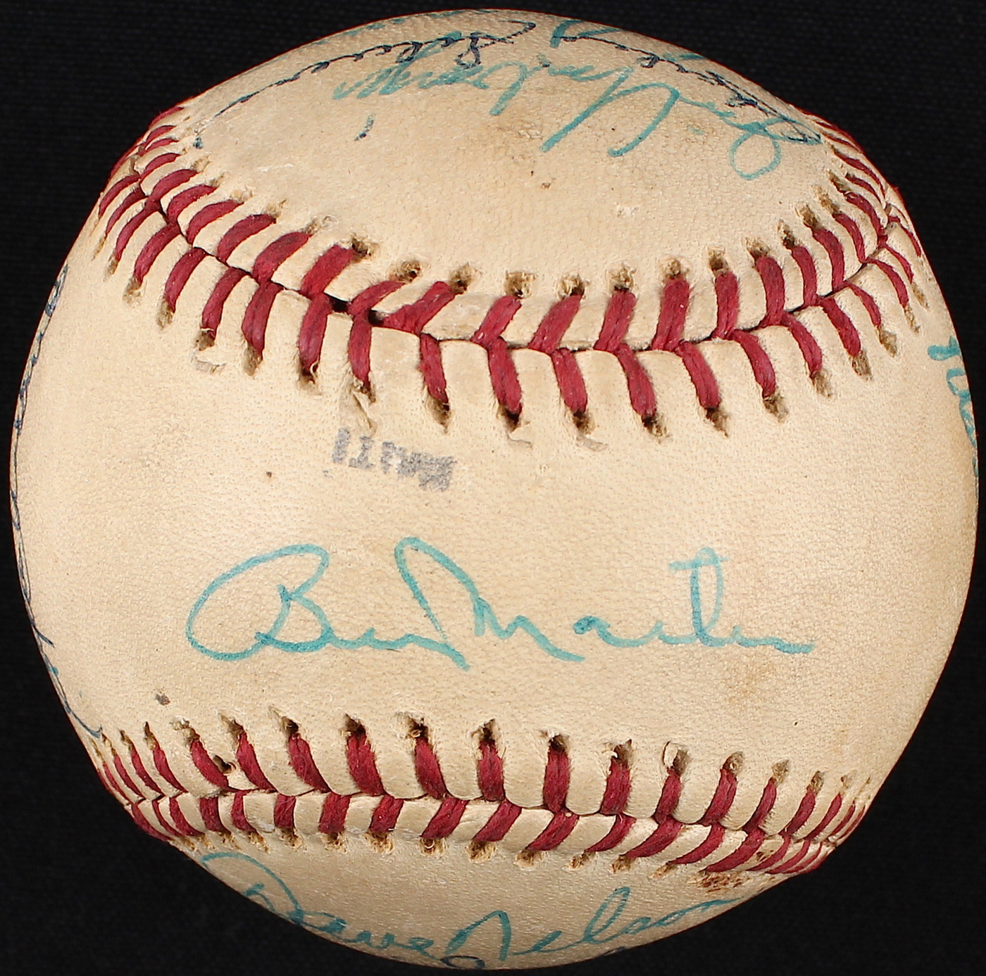 1975 Rangers Team-Signed OL Baseball with (15) Signatures Including ...