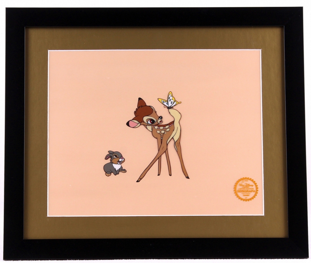 "Bambi" LE 16x19 Custom Framed Animation Serigraph Cel | Pristine Auction