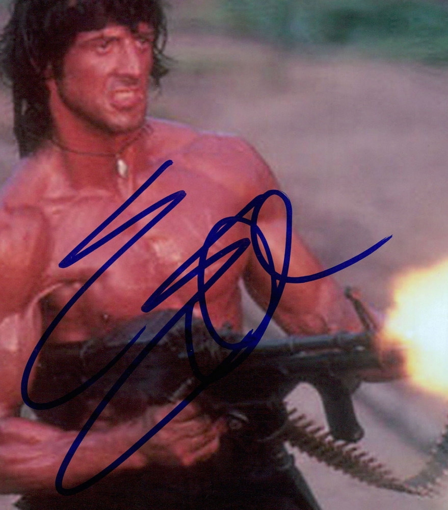Sylvester Stallone Signed "Rambo" 8x10 Photo (JSA COA) | Pristine Auction