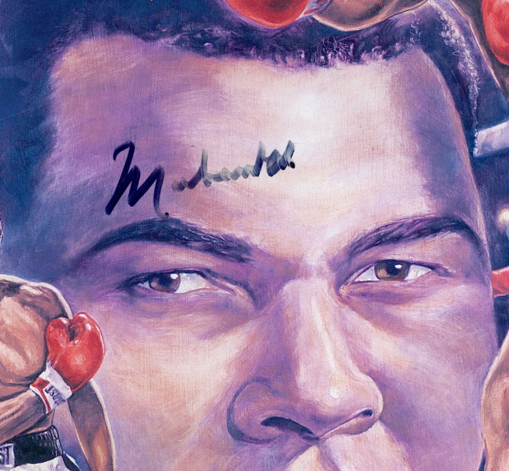 Muhammad Ali & Leon Spinks Dual Signed 1993 Legends Sports Magazine ...