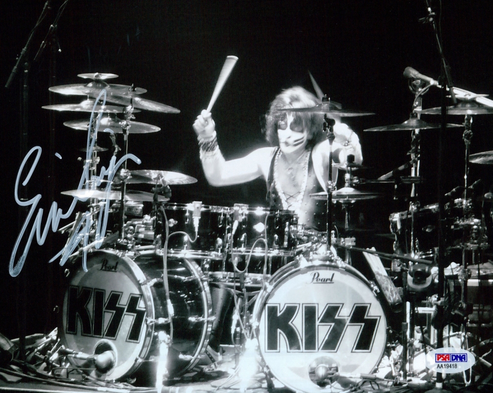 Eric Singer Signed "KISS" 8x10 Photo (PSA COA) | Pristine Auction