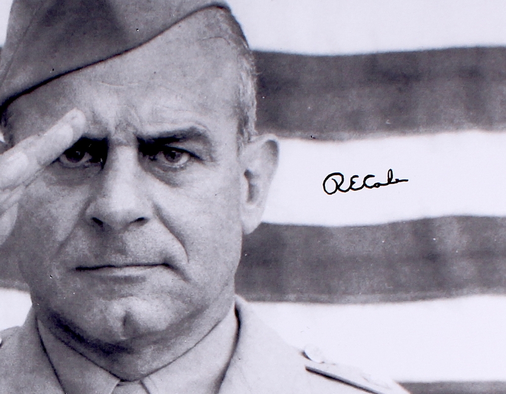 Richard "RE" Cole Signed "Salute" 18x24 Canvas (PSA COA) | Pristine Auction