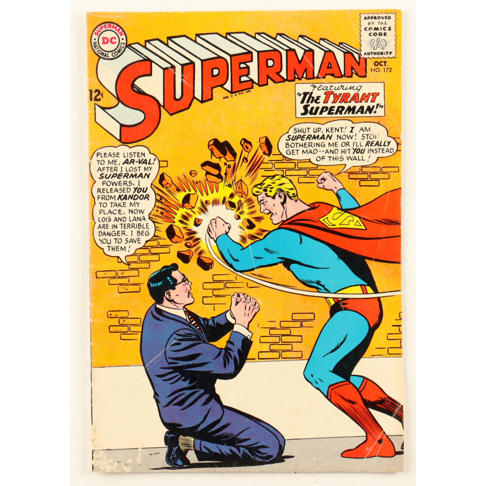 1964 "Superman" Issue #172 D.C. Comic Book | Pristine Auction