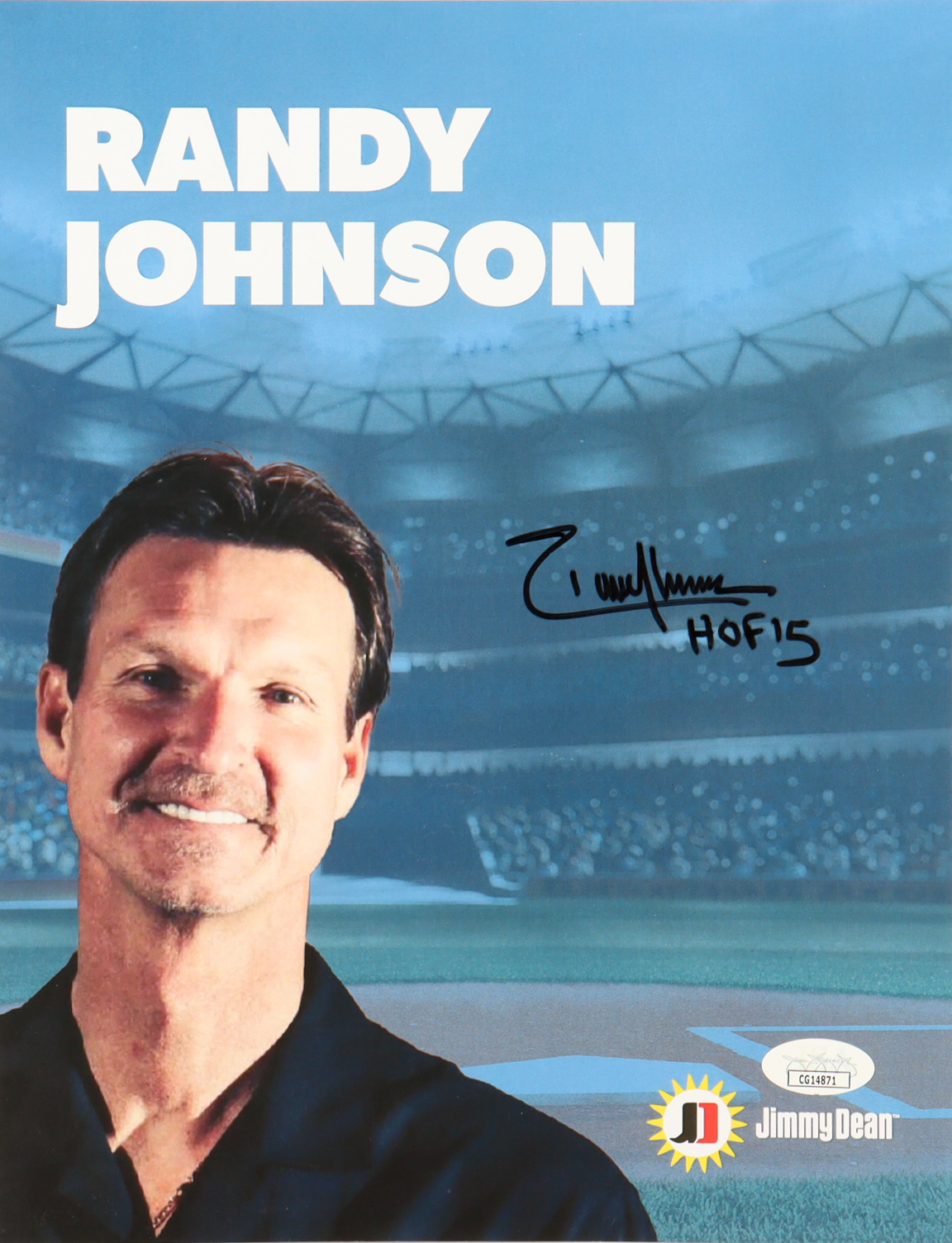 Randy Johnson Signed 8x10 Photo Inscribed "HOF 15" (JSA) | Pristine Auction