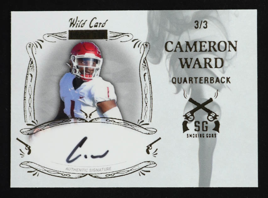 Cameron Ward 2023 Wild Card Matte Smoking Guns Autograph Gold #SGA #3/3 ...