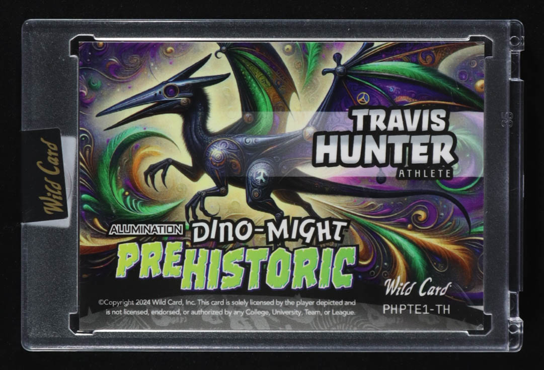 Travis Hunter 2024 Wild Card Alumination Dino-Might Mojo #PHPTE1TH RC ...