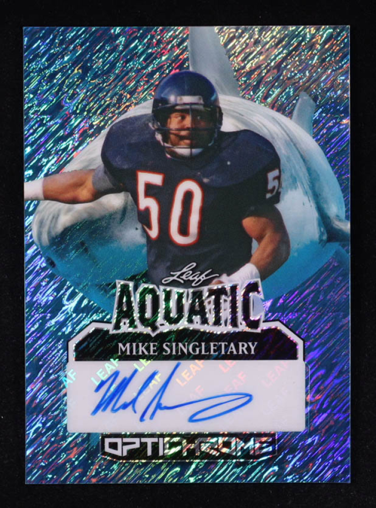 Mike Singletary 2025 Leaf Optichrome #OB-37 Optimus Base - Shimmer ...