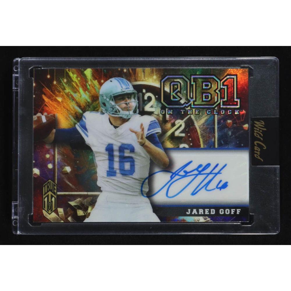 Jared Goff 2024 Wild Card QB1 On the Clock Autographs #OCDDJG1A #1/1 ...