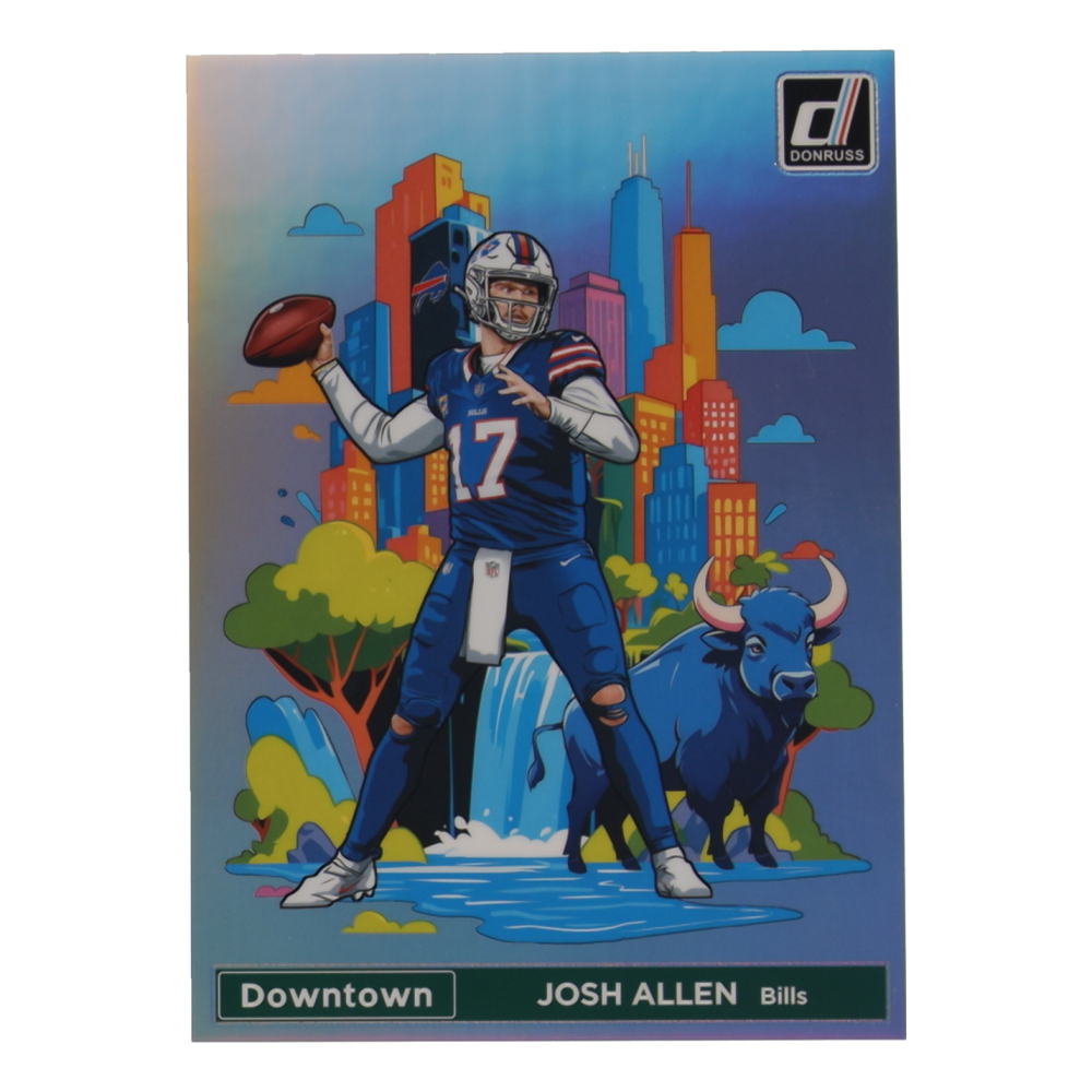Josh Allen 2024 Panini Donruss Football Oversized Downtown Jumbo #2 ...
