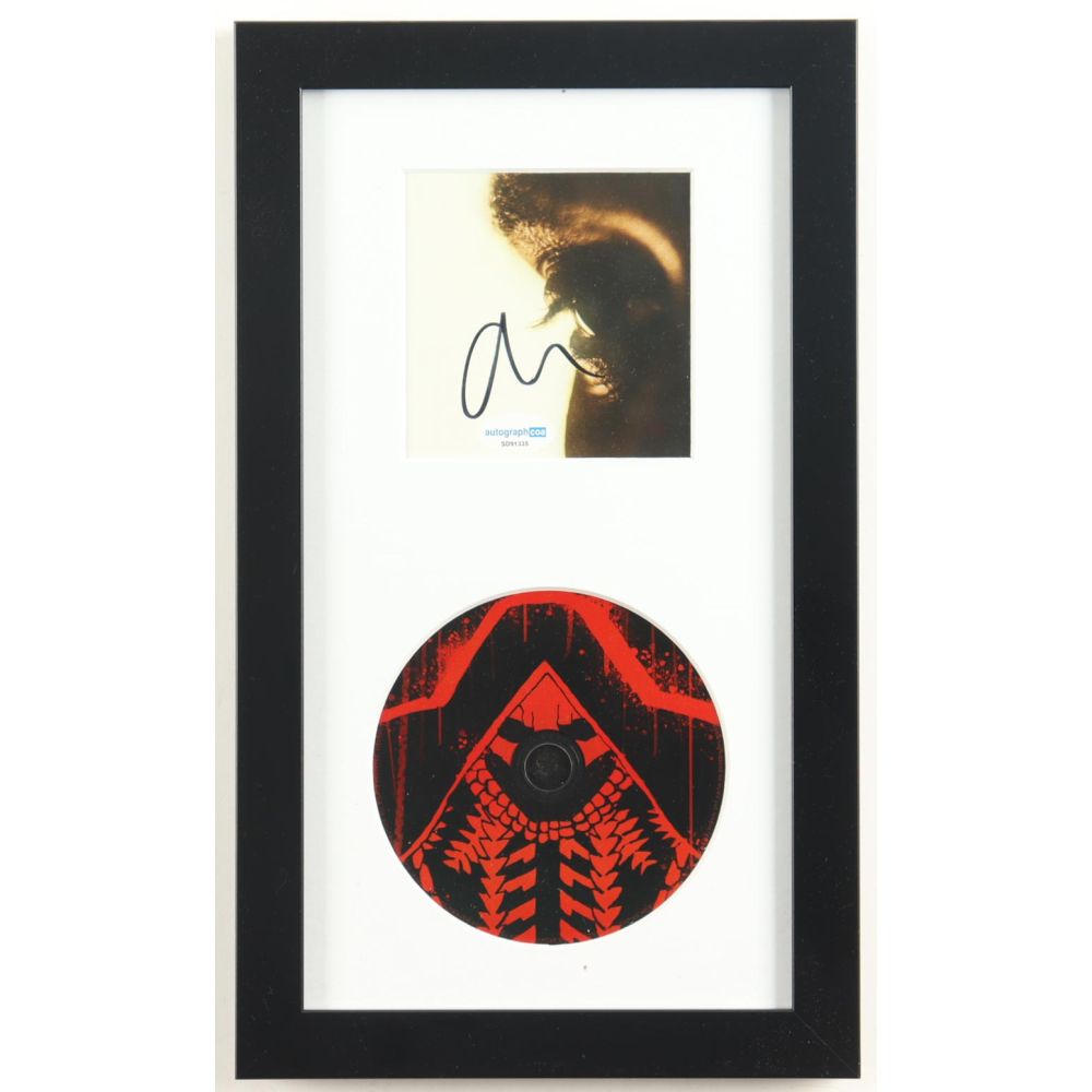 The Weeknd Signed Custom Framed "Hurry Up Tomorrow" CD Album Insert ...