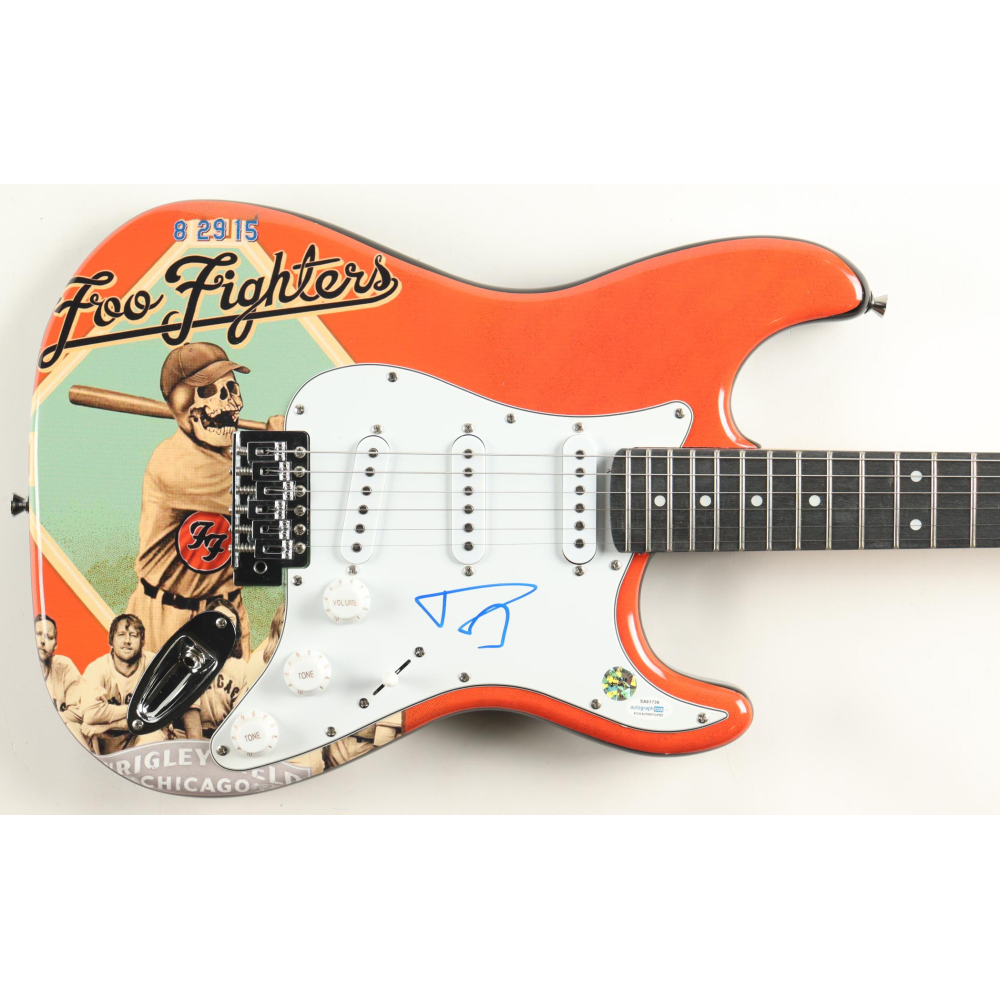 Dave Grohl Signed 39" Custom Electric Guitar (AutographCOA ...
