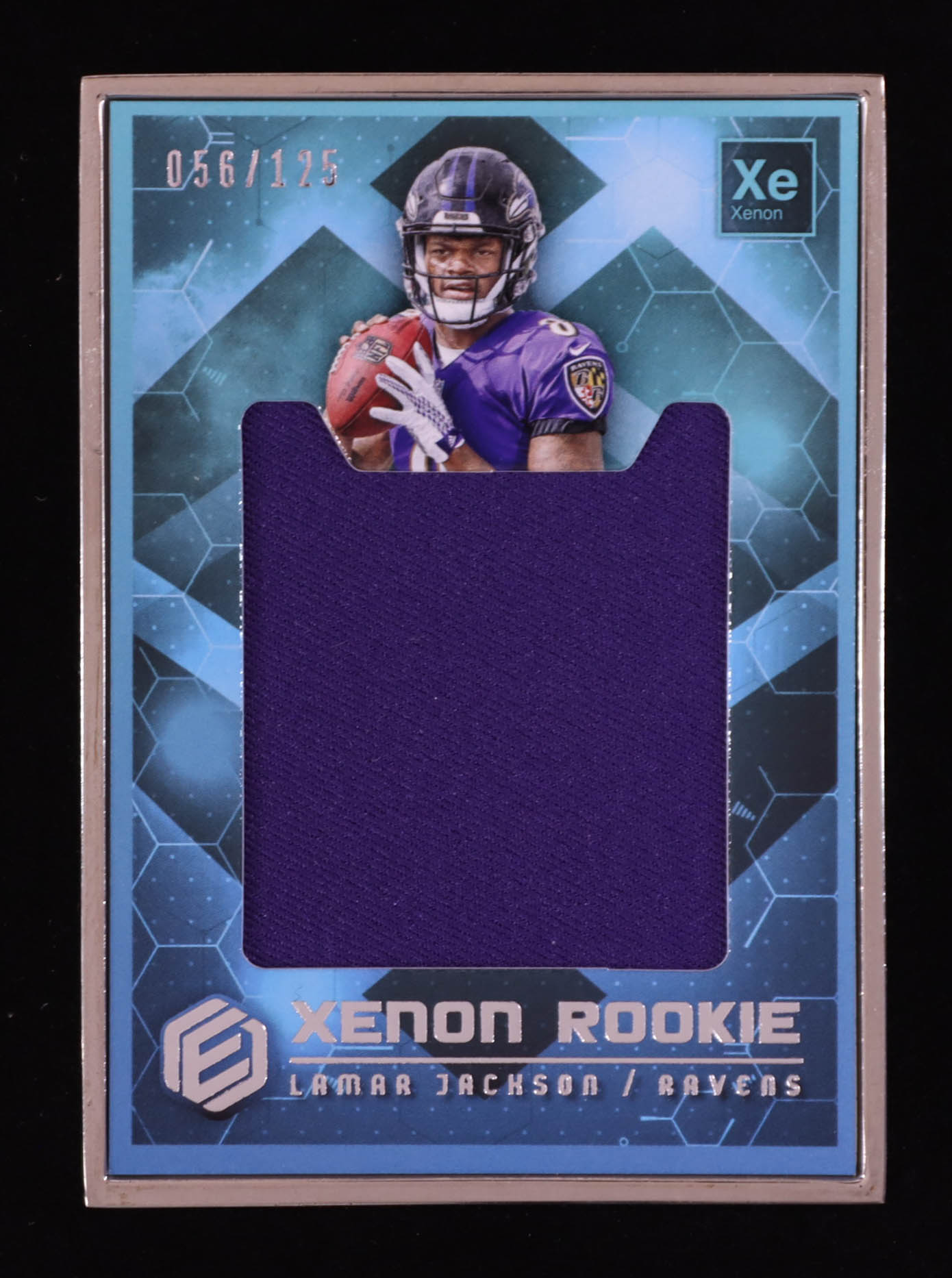 Lamar Jackson 2018 Panini Elements Xenon Rookie Jumbo Materials #15 #56 ...