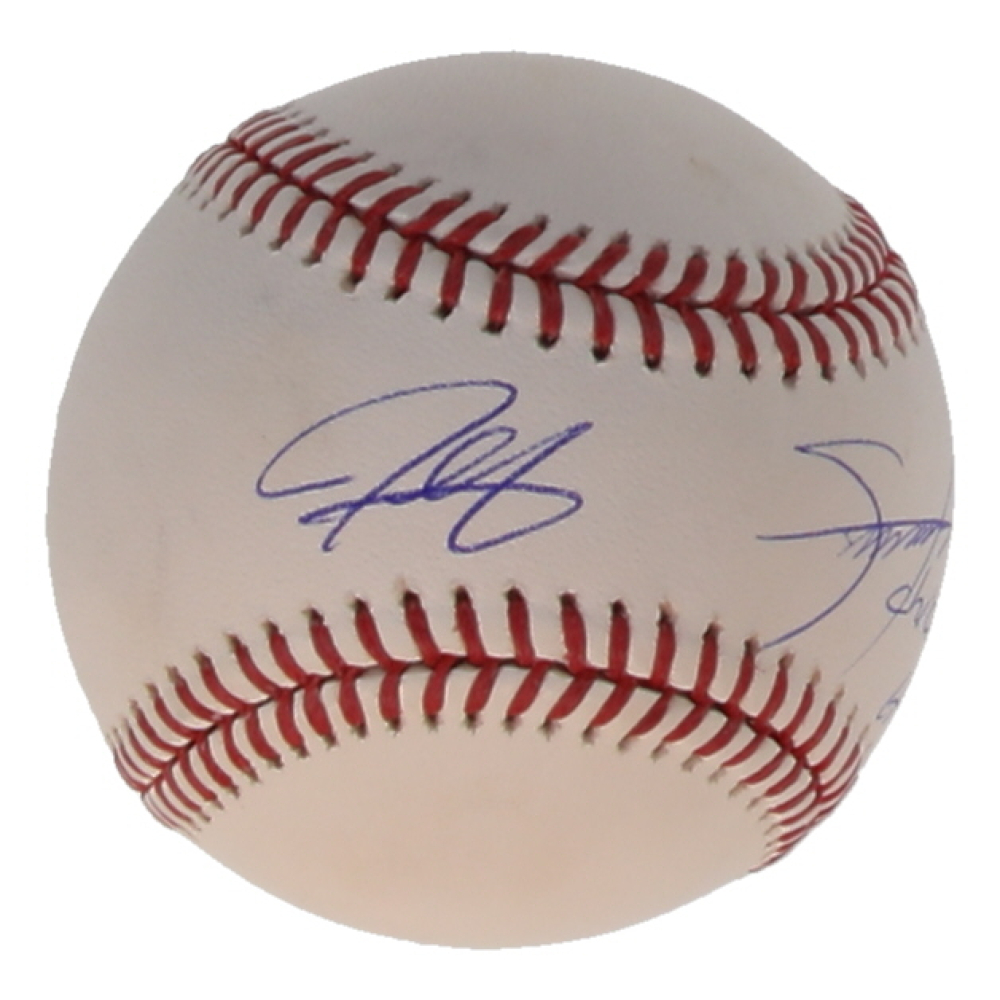 Derrek Lee & Sammy Sosa Signed OML Baseball Inscribed "Chicago Cubs HOF ...