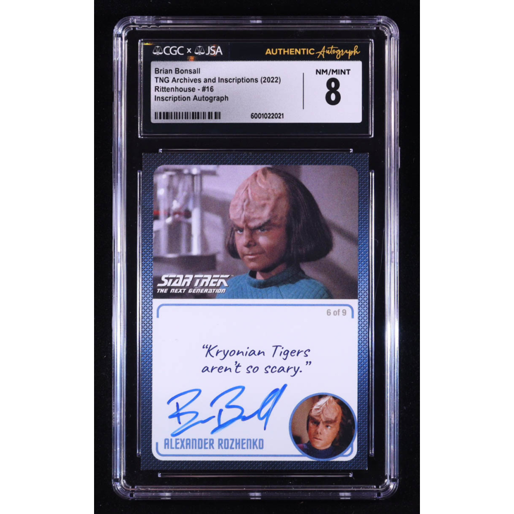 Brian Bonsall Signed Alexander Rozhenko 2022 Rittenhouse Star Trek The ...