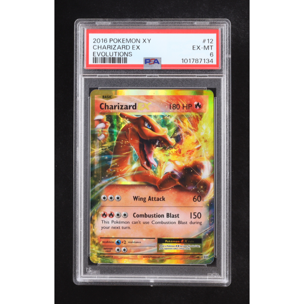 Charizard EX 2016 Pokemon XY Evolutions #12 (PSA 6) | Pristine Auction
