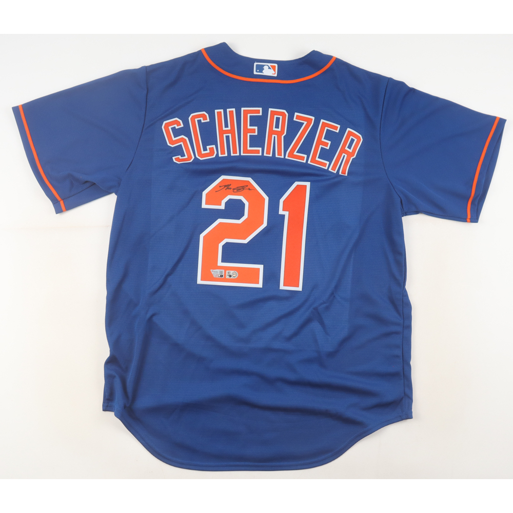 Max Scherzer Signed Mets Authentic Nike Jersey (Fanatics & MLB ...