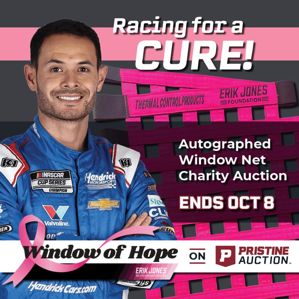 Window of Hope: Kyle Larson Signed #5 Driver Window Net | Pristine Auction