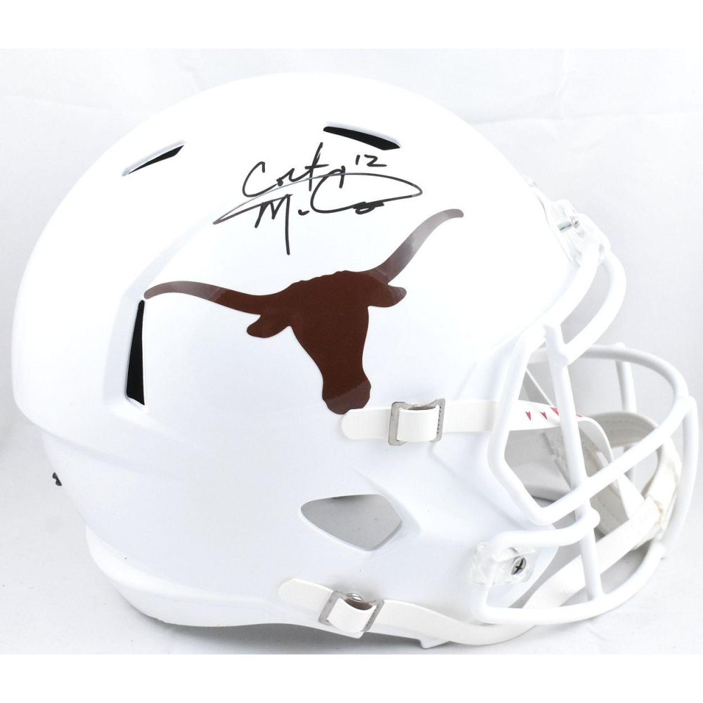 Colt McCoy Signed Texas Longhorns Full-Size Speed Helmet (Beckett ...