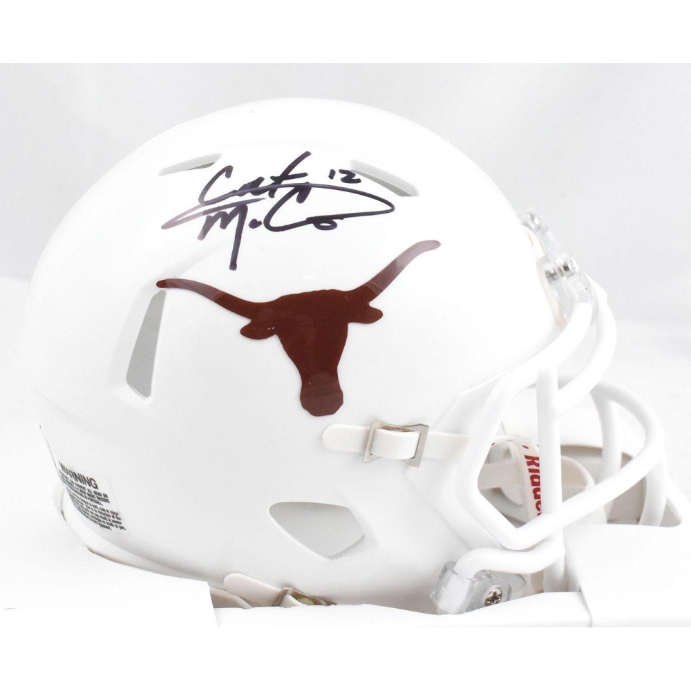 Colt McCoy Signed Texas Longhorns Speed Mini Helmet (Beckett ...