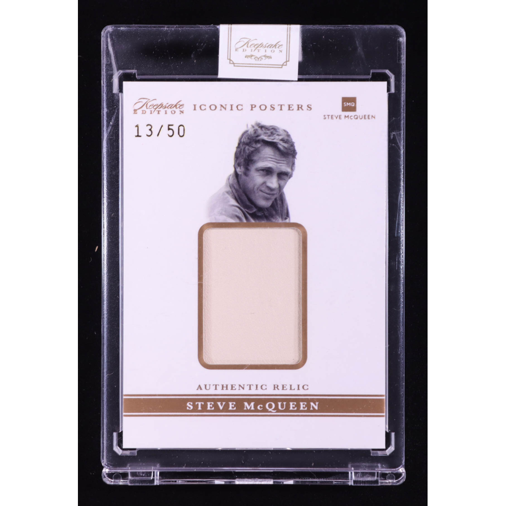 Steve McQueen 2025 Keepsake Edition Iconic Posters Authentic Relic #87 ...