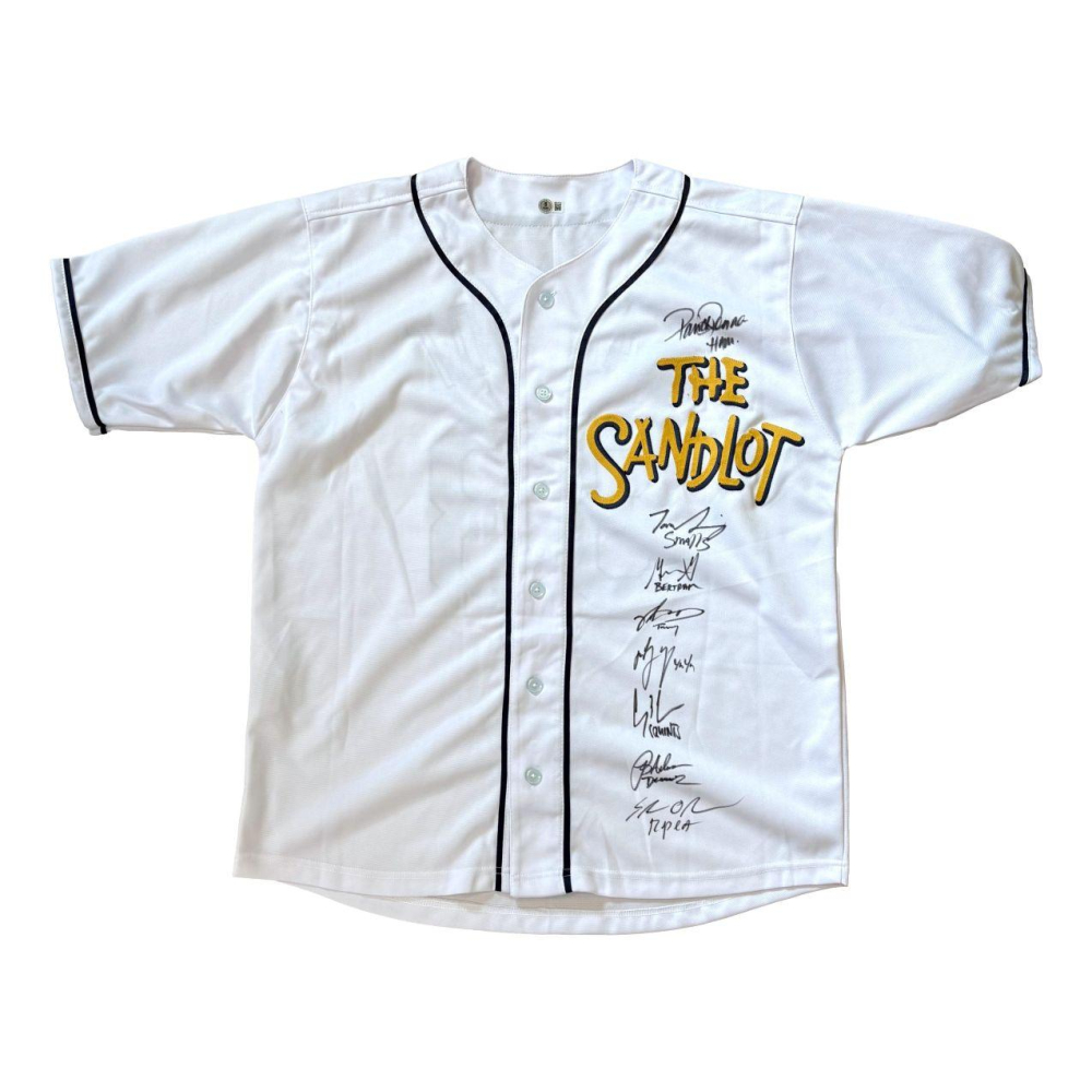 "The Sandlot" Jersey Cast-Signed by (8) with Brandon Adams, Chauncey ...