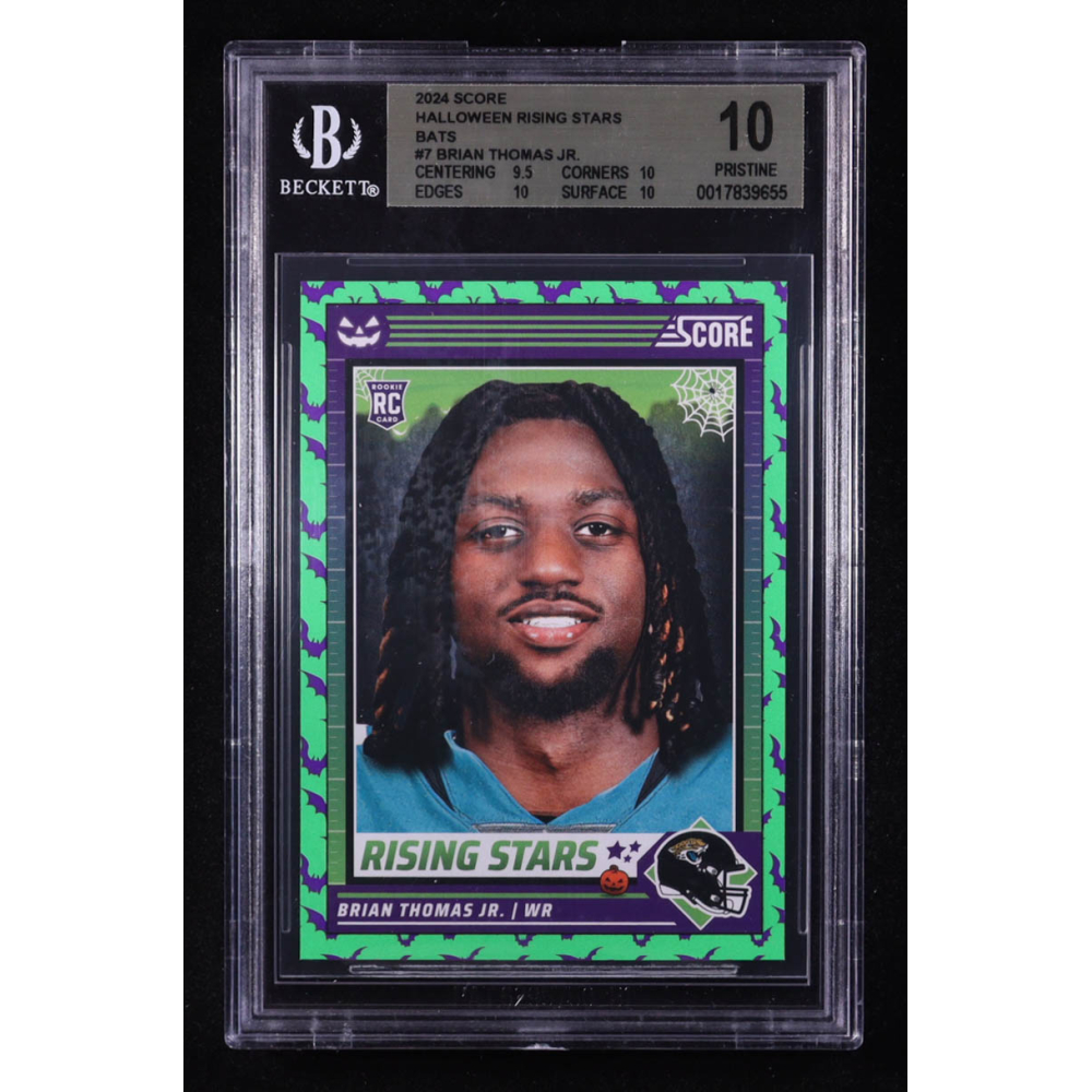 Brian Thomas Jr. 2024 Score Halloween Rising Stars Bats #7 RC (BGS 10 ...