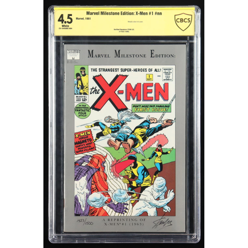 Stan Lee Signed LE "Marvel Milestone Edition: X-Men" Issue #1 Marvel ...