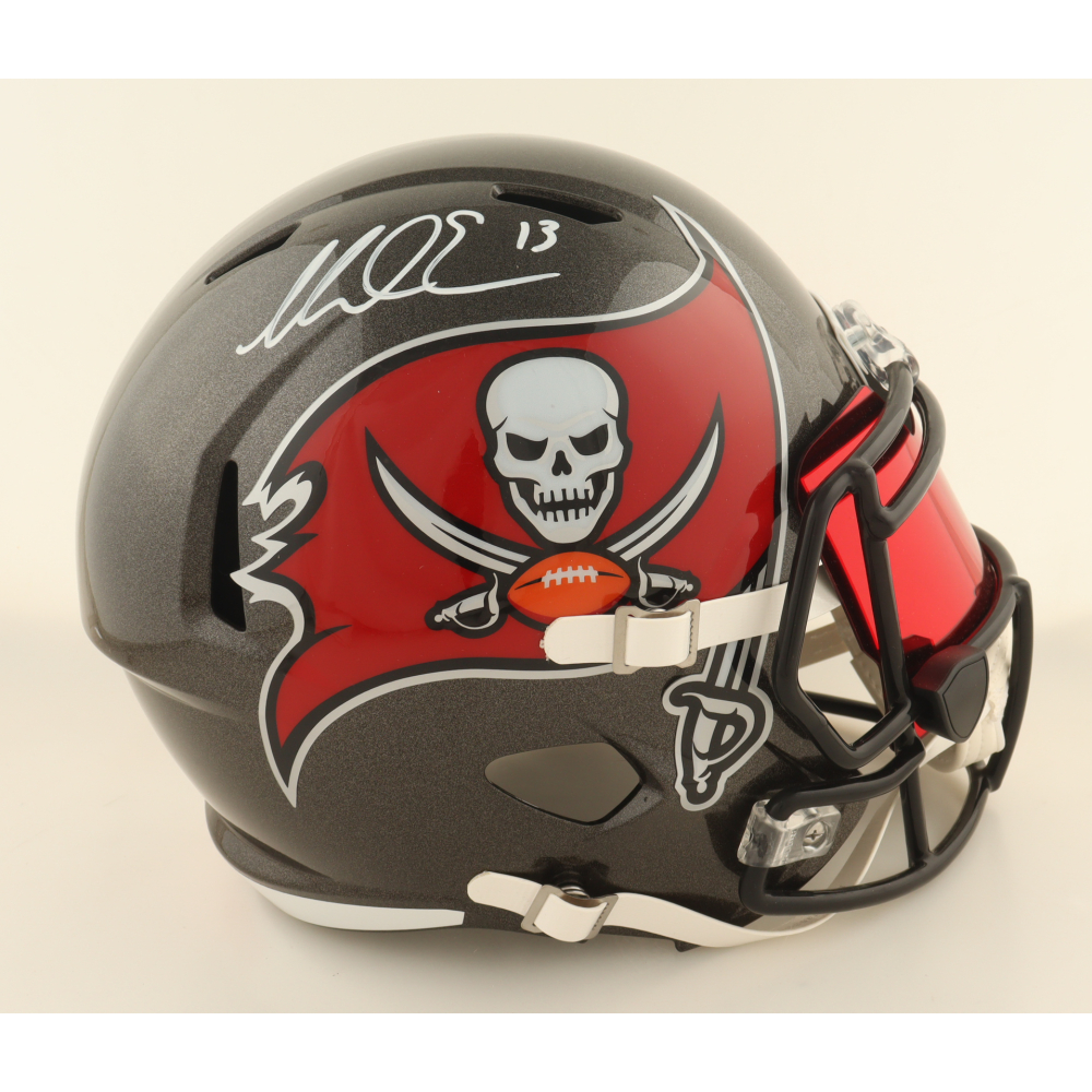 Mike Evans Signed Buccaneers Full-Size Speed Helmet With Visor (Beckett ...