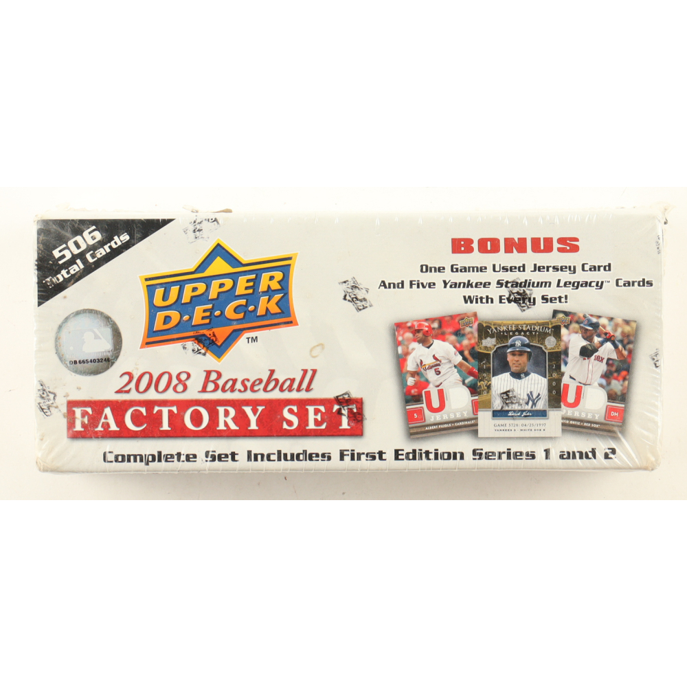 2008 Upper Deck Baseball Complete Factory Set Of (506) Cards | Pristine ...