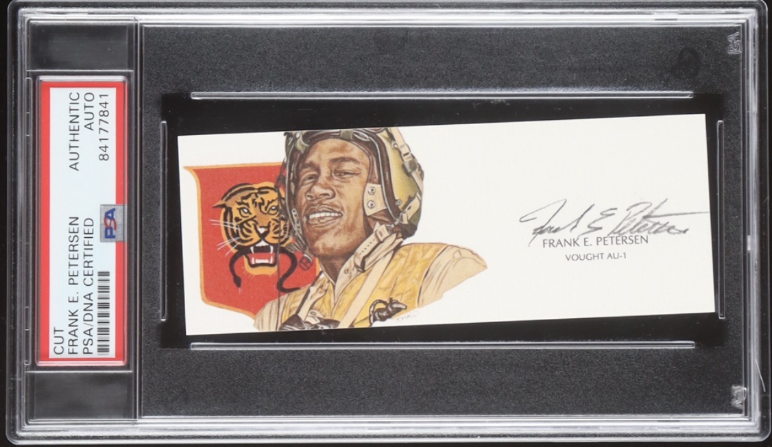 Frank E. Petersen Signed Cut With Portrait Art (PSA) | Pristine Auction